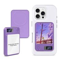 China Blank Sublimation Wireless Magnetic Power Bank 5000mAh Portable Fast Charger For Iphone Custom Portable Chargers for sale