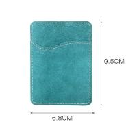 China Custom Logo Sublimation Blanks Credit Card Holders Colourful PU Leather Sublimation Phone Card Holder for sale