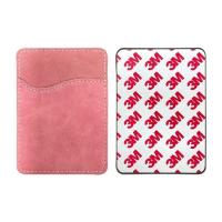 China Custom Logo Sublimation Blanks Credit Card Holders Colourful PU Leather Sublimation Phone Card Holder for sale
