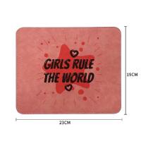 China Colorful Pu Leather Blank Sublimation Place Mats Custom Printing Heat Resistant Table Mat Sublimation Placemat for sale