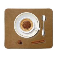 China Colorful Pu Leather Blank Sublimation Place Mats Custom Printing Heat Resistant Table Mat Sublimation Placemat for sale