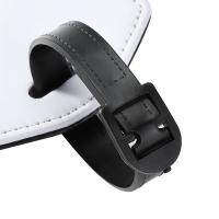 China Personalized PU Leather Luggage Tag With Card Slot Back Custom Logo Printed White Blank Rectangle Sublimation Heat Transfer Tag for sale