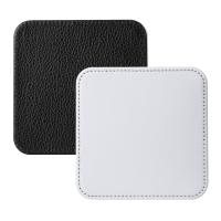 China Custom Coaster Sublimation Blanks Leather Coasters With Logo for sale