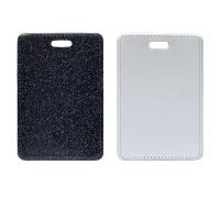 China Personalized PU Leather Luggage Tag With Card Slot Back Custom Logo Printed White Blank Rectangle Sublimation Heat Transfer Tag for sale