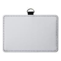 China DIY Design Work ID Card Holder Customized Logo Business Card Protector Sublimation Name Badge Blanks Card Holder for sale