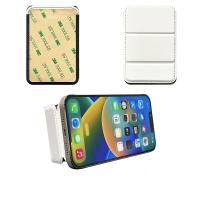China PU Leather Blank Sublimation Phone Card Holder Magnetic Phone Stand Wallet Bag Card Holder for sale