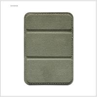 China PU Leather Blank Sublimation Phone Card Holder Magnetic Phone Stand Wallet Bag Card Holder for sale