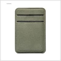 China PU Leather Blank Sublimation Phone Card Holder Magnetic Phone Stand Wallet Bag Card Holder for sale