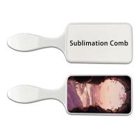 China Personalized Plastic Sublimation Hair Brush Blank With Printable Metal Insert For Photo Printing for sale