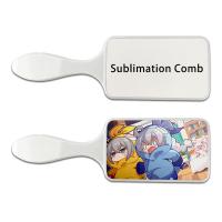 China Personalized Plastic Sublimation Hair Brush Blank With Printable Metal Insert For Photo Printing for sale