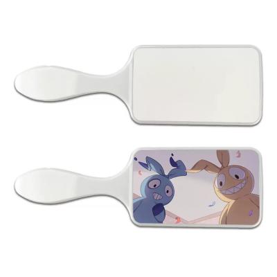 China Personalized Plastic Sublimation Hair Brush Blank With Printable Metal Insert For Photo Printing for sale
