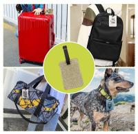 China Sublimation Luggage Tag Blanks DIY Print PU Leather Glitter Back Blank Sublimation Luggage Tags for sale