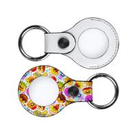 China Custom Sublimation Leather Blanks Apple Airtag Tracker Locator Tracker Anti Lost Tracking Device for sale