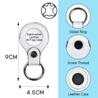 China Custom Sublimation Leather Blanks Apple Airtag Tracker Locator Tracker Anti Lost Tracking Device for sale