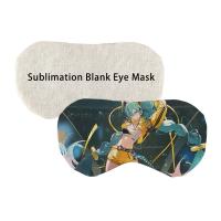 China Custom Blank Linen Sublimation Eye Mask For Sublimation Photo Printing for sale