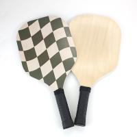 China Custom Logo Double Sided Printed Plywood Pickleball Paddle Sublimation Blank Pickleball Paddles for sale