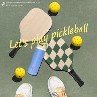 China Custom Logo Double Sided Printed Plywood Pickleball Paddle Sublimation Blank Pickleball Paddles for sale