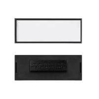 China Custom Id Badge Blanks Sublimation Magnetic Name Tags With Aluminum Sheet Plastic Sublimation Name Badge for sale