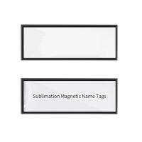 China Custom Id Badge Blanks Sublimation Magnetic Name Tags With Aluminum Sheet Plastic Sublimation Name Badge for sale