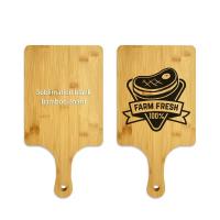 China Home Use Blank Wooden Sublimation Steak Boards DIY Photo Design Pizza Boards for sale