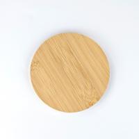 China Eco Friendly Round Sublimation Natural Bamboo Wood Coaster Custom Logo Pallet Cup Mat for sale