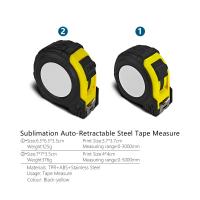 China Retractable Sublimation Tape Measure Distance Meter Abs Anti-Fall Office Household Steel Measuring Tape for sale