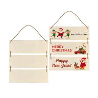 China Sublimation Heat Transfer Blank Rectangular Wooden Signage Custom Shape Cut Bamboo Wooden Blank Signage Porch Decoration for sale