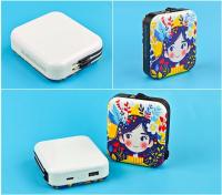 China Custom Logo Blank Sublimation Power Bank 10000mAh Li Polymer Portable Wireless Magnetic Phone Charger Power Bank For Iphone for sale