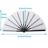 China 13'' Polyester Double Sided Sublimation Fan Blanks For Photos Printing Customization for sale