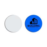 China Sublimation Name Badge Blanks Glass Fridge Magnet Custom Printing ID Tags Sublimation Magnet Badges for sale
