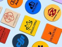 China Sublimation Name Badge Blanks Glass Fridge Magnet Custom Printing ID Tags Sublimation Magnet Badges for sale