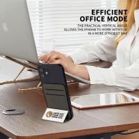 China Heat Transfer Magsafe Phone Stand PU Leather Blank Sublimation Phone Card Holder for sale