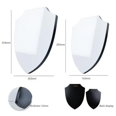 China 12mm Thick Heat Transfer Wooden Sublimation Shield Photo Frame Home Decor Hanging Board With Hanging Hole Prints On Wood Panels for sale