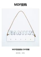 China Modern Single Sided Sublimation Wood Blanks LOVE HOME FAMILY Wooden Key Hooks For Wall And Door for sale