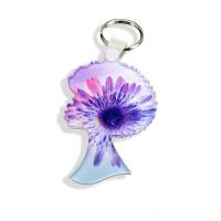 China Custom Blank Sublimation Acrylic Keychain Heat Press Acrylic Keychain for sale