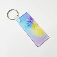 China Custom Blank Sublimation Acrylic Keychain Heat Press Acrylic Keychain for sale