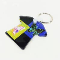 China Custom Blank Sublimation Acrylic Keychain Heat Press Acrylic Keychain for sale