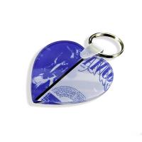 China Custom Blank Sublimation Acrylic Keychain Heat Press Acrylic Keychain for sale