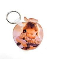 China Custom Blank Sublimation Acrylic Keychain Heat Press Acrylic Keychain for sale