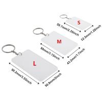 China DIY Personalized Sublimation Blank Acrylic Keychains For Sublimation Photos Printing for sale