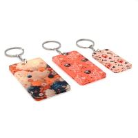 China DIY Personalized Sublimation Blank Acrylic Keychains For Sublimation Photos Printing for sale