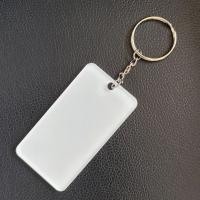 China DIY Personalized Sublimation Blank Acrylic Keychains For Sublimation Photos Printing for sale