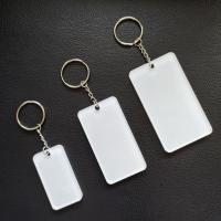China DIY Personalized Sublimation Blank Acrylic Keychains For Sublimation Photos Printing for sale