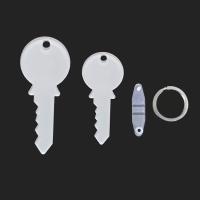 China Key Shape Acrylic Sublimation Keychain Blanks Custom Acrylic Keyring for sale