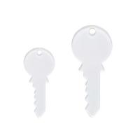 China Key Shape Acrylic Sublimation Keychain Blanks Custom Acrylic Keyring for sale