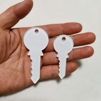 China Key Shape Acrylic Sublimation Keychain Blanks Custom Acrylic Keyring for sale