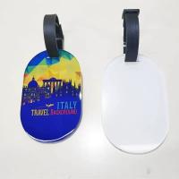 China Anti Loss Personalized Acrylic Luggage Tag Blanks For Sublimation Photos Printing for sale