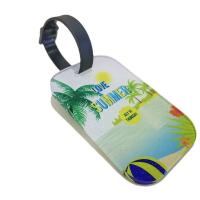 China Anti Loss Personalized Acrylic Luggage Tag Blanks For Sublimation Photos Printing for sale