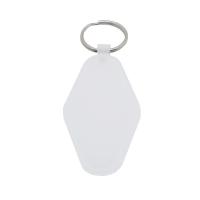 China Single Sided Printing Sublimation Motel Keychain Acrylic Sublimation Keychain Blanks DIY for sale