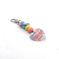 China Heart Shape Sublimation Acrylic Keychains Blanks Custom Acrylic Keyring for sale